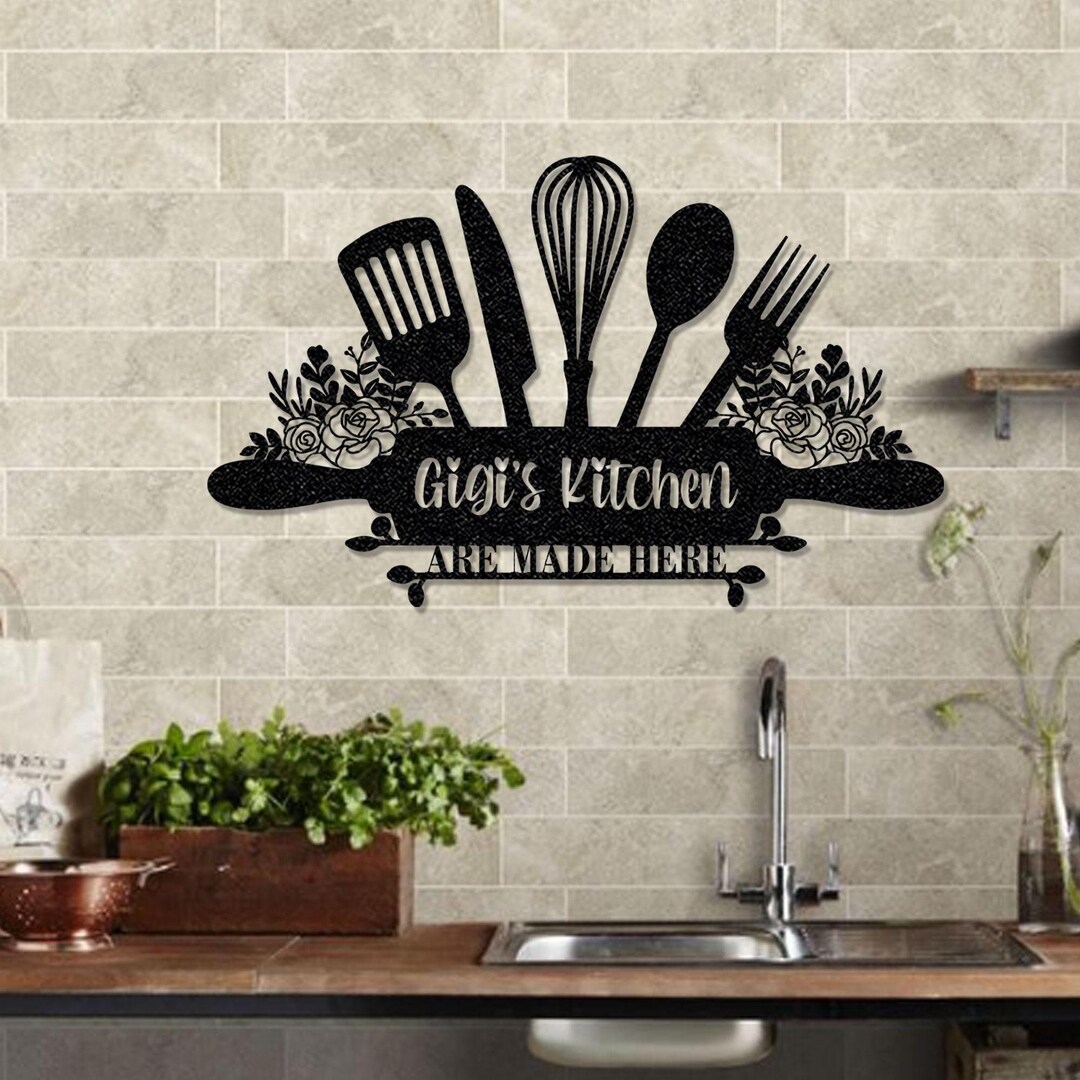 Kitchen Gifts,custom Metal Sign for Kitchen,personalized Kitchen Signs ...