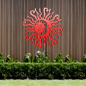 Vintage Metal Sun and Moon Face,metal Wall Hanging,custom Metal Sun ...