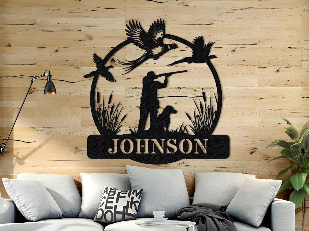Custom Flying Mallard Duck Hunting Metal Sign,flying Duck Metal Wall ...