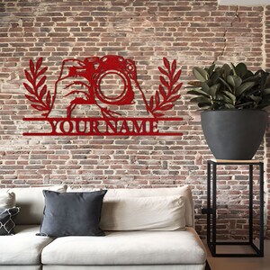 Personalized Camera Metal Wall Art,camera Metal Sign,camera Wall Decor ...