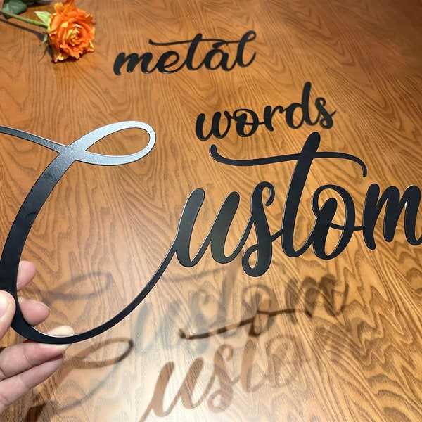 Metal Wall Words - Etsy