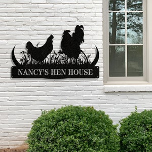 Custom Chicken Coop Sign, Chicken House, Personalized Hen House, Farm ...