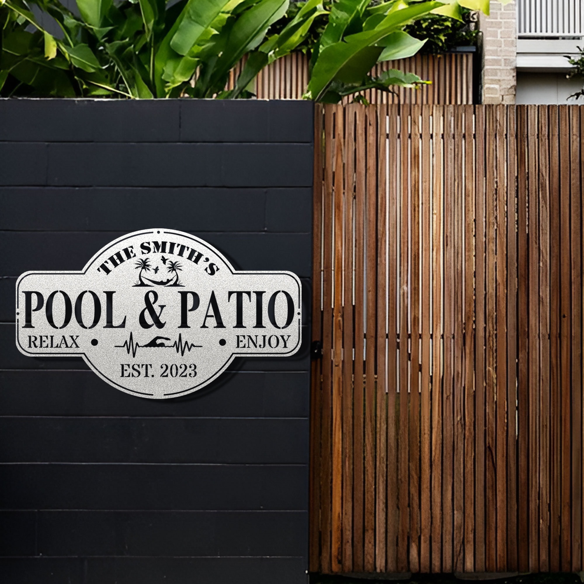 Personalized Pool & Patio Signswimming Pool Decormetal - Etsy