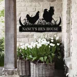 Custom Chicken Coop Sign, Chicken House, Personalized Hen House, Farm ...