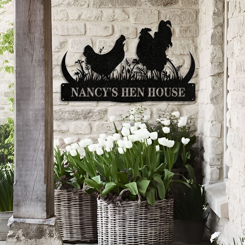 Custom Chicken Coop Sign Chicken House Personalized Hen - Etsy