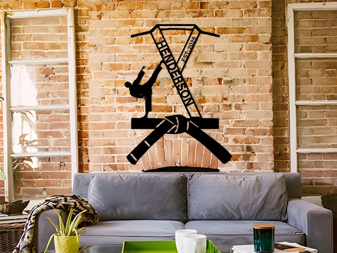Custom Karate Metal Sign,metal Wall Art,japanese Martial Art Wall Decor ...