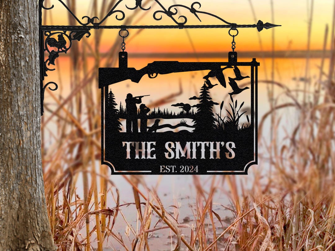 Personalized Duck Hunting Metal Wall Art: Custom Hunter Gift - Etsy