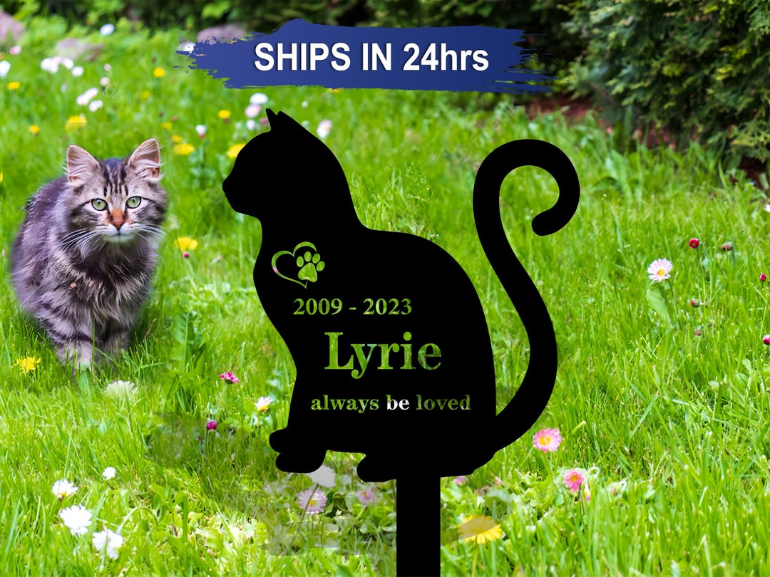 Custom Cat Memorial Plaque,personalized Cat Memorial Stake,sympathy ...