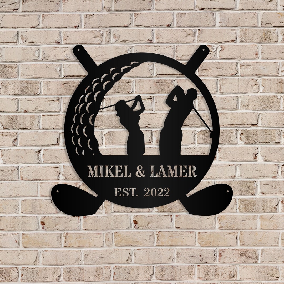 Personalize Golf Sign Wall Art Decoration,metal Golf Sign,golf Gifts ...