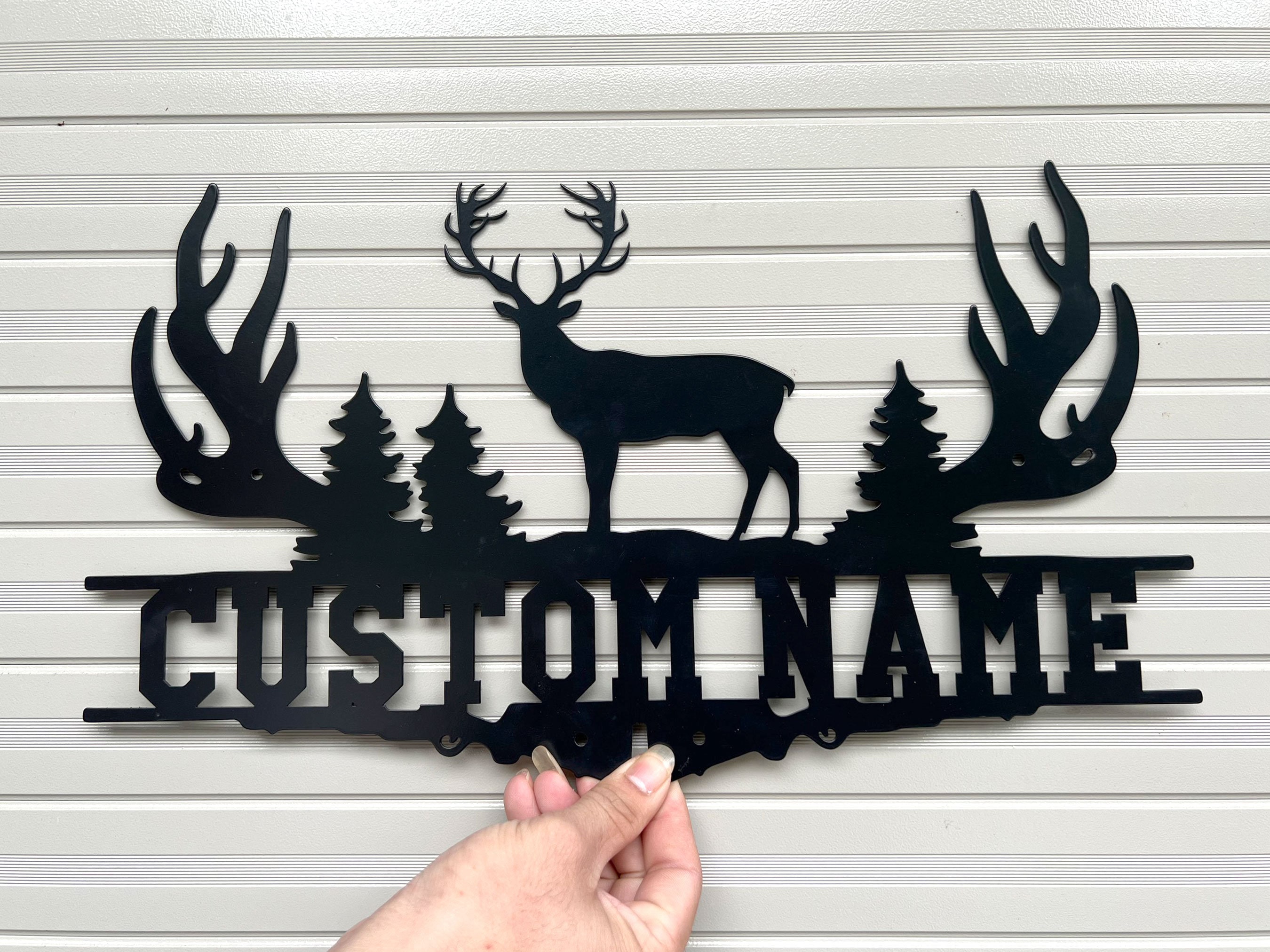 Personalized Family Deer Hunting Signanimal Metal Sign Deer - Etsy