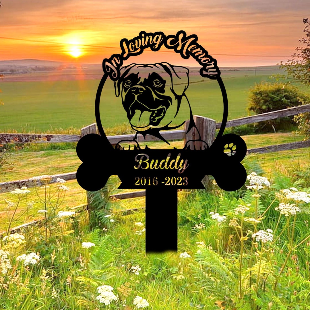 Personalized Dog Memorial Stake: in Loving Memory Pet Grave Marker - Etsy