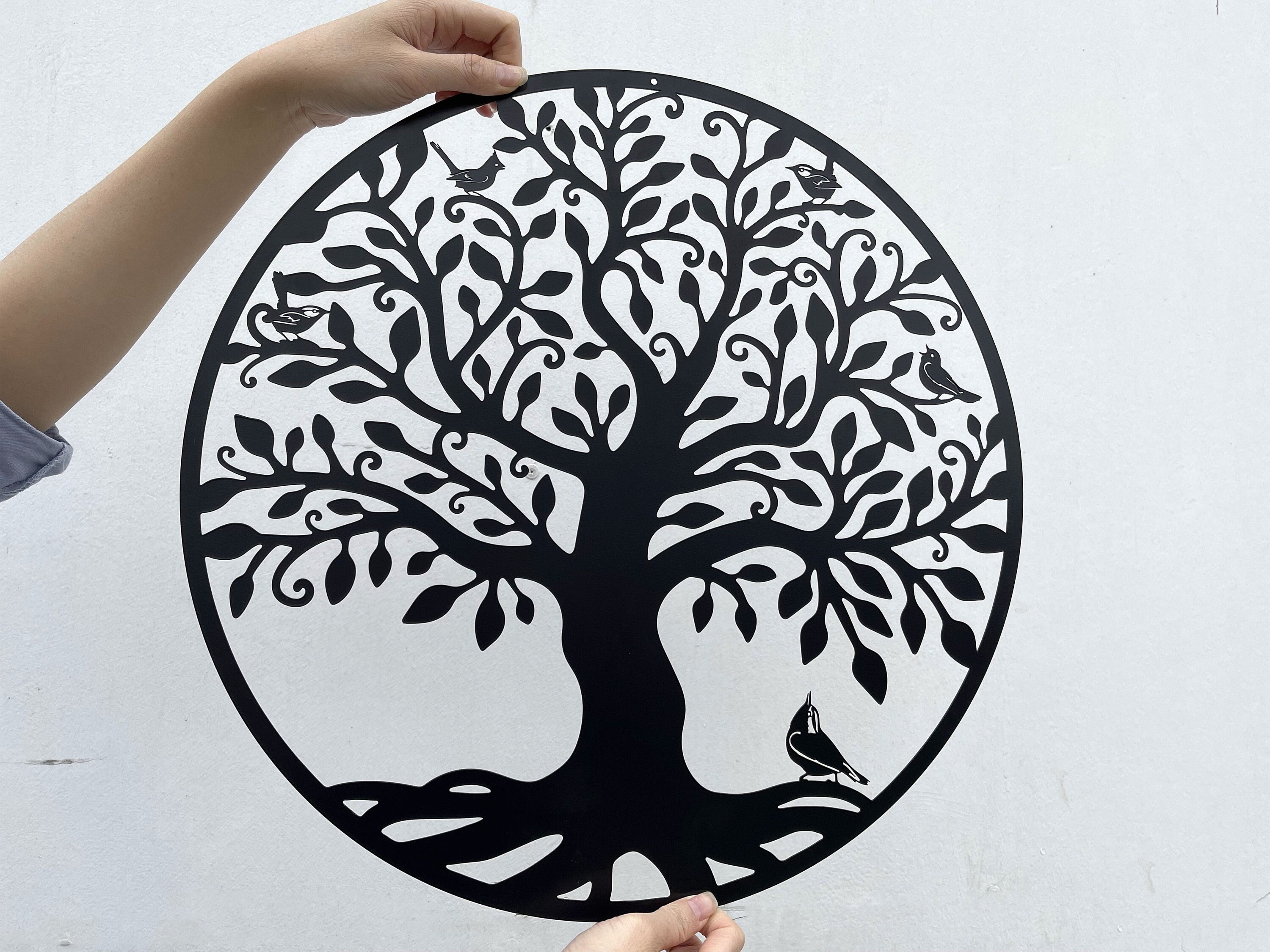 Personalized Outdoor Tree of Life Metal Wall Artcustom Name - Etsy