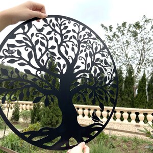 Personalized Outdoor Tree of Life Metal Wall Art,custom Name Sign,metal ...