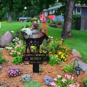 Goat Memorial Stake Sign Personalized,pet Grave Markers Sign,goat Sign ...