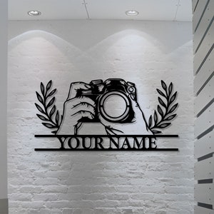 Personalized Camera Metal Wall Art,camera Metal Sign,camera Wall Decor ...