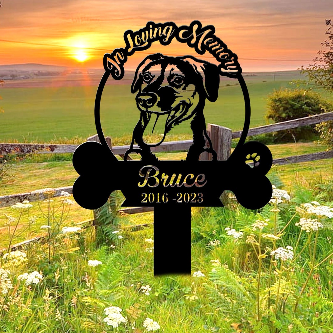 Personalized Dog Memorial Stake,in Loving Memory Beagle Dog,metal Stake ...