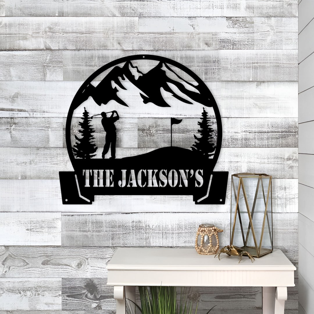 Custom Golf Metal Sign,personalized Golf Sign,19th Hole,golf Mancave ...