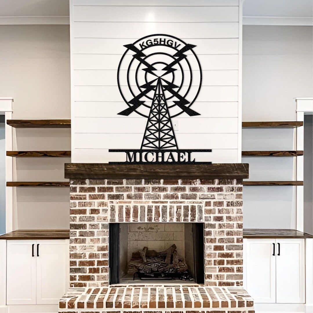 Custom Ham Radio Metal Wall Art Personalized Amateur Radio Name Sign ...