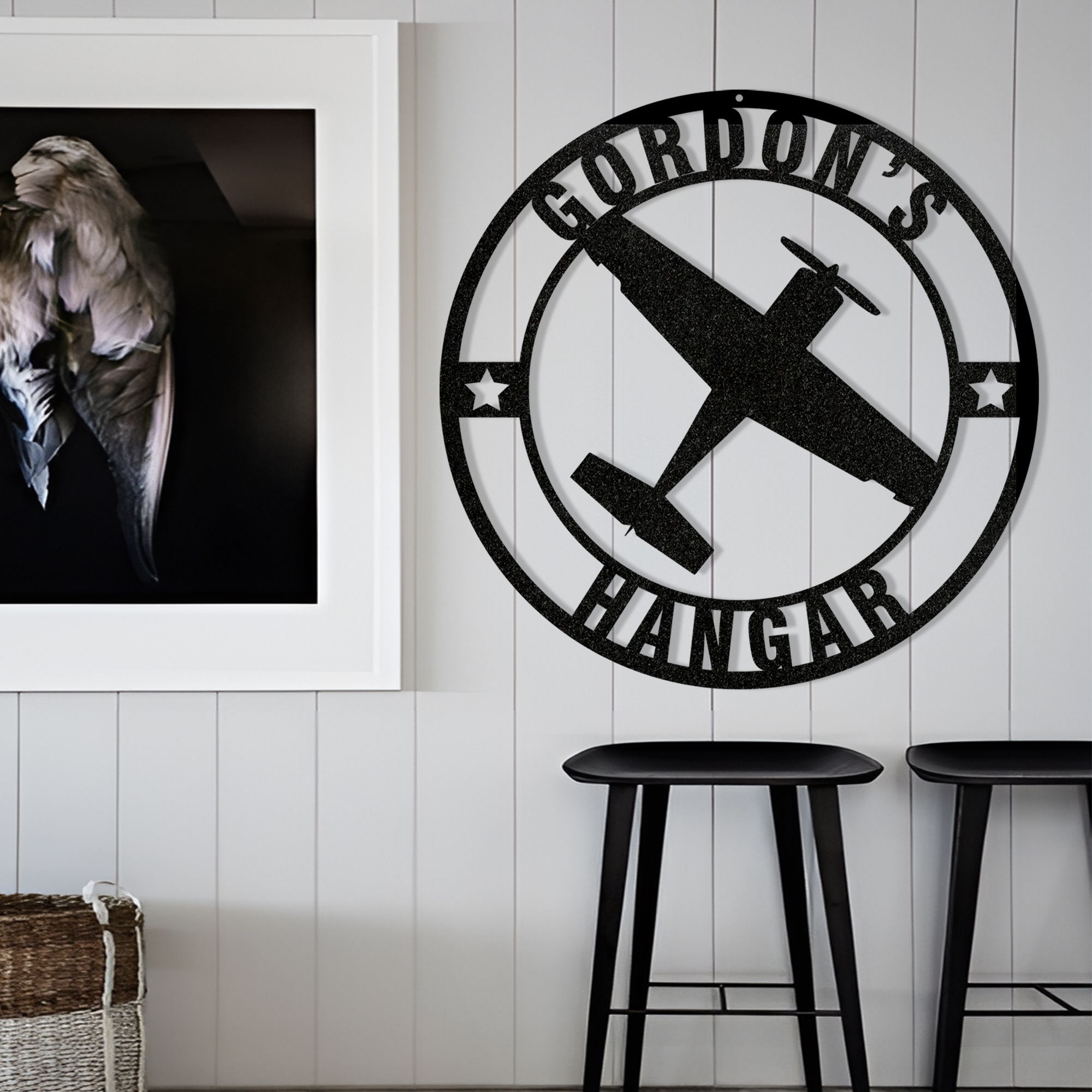 Personalized Metal Airplane Hangar Sign: Aviation Lover Gift - Etsy