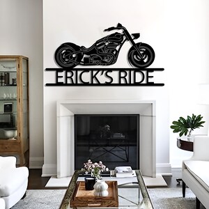 Personalized Motorcycle Metal Sign,custom Metal Art,metal Garage Sign ...
