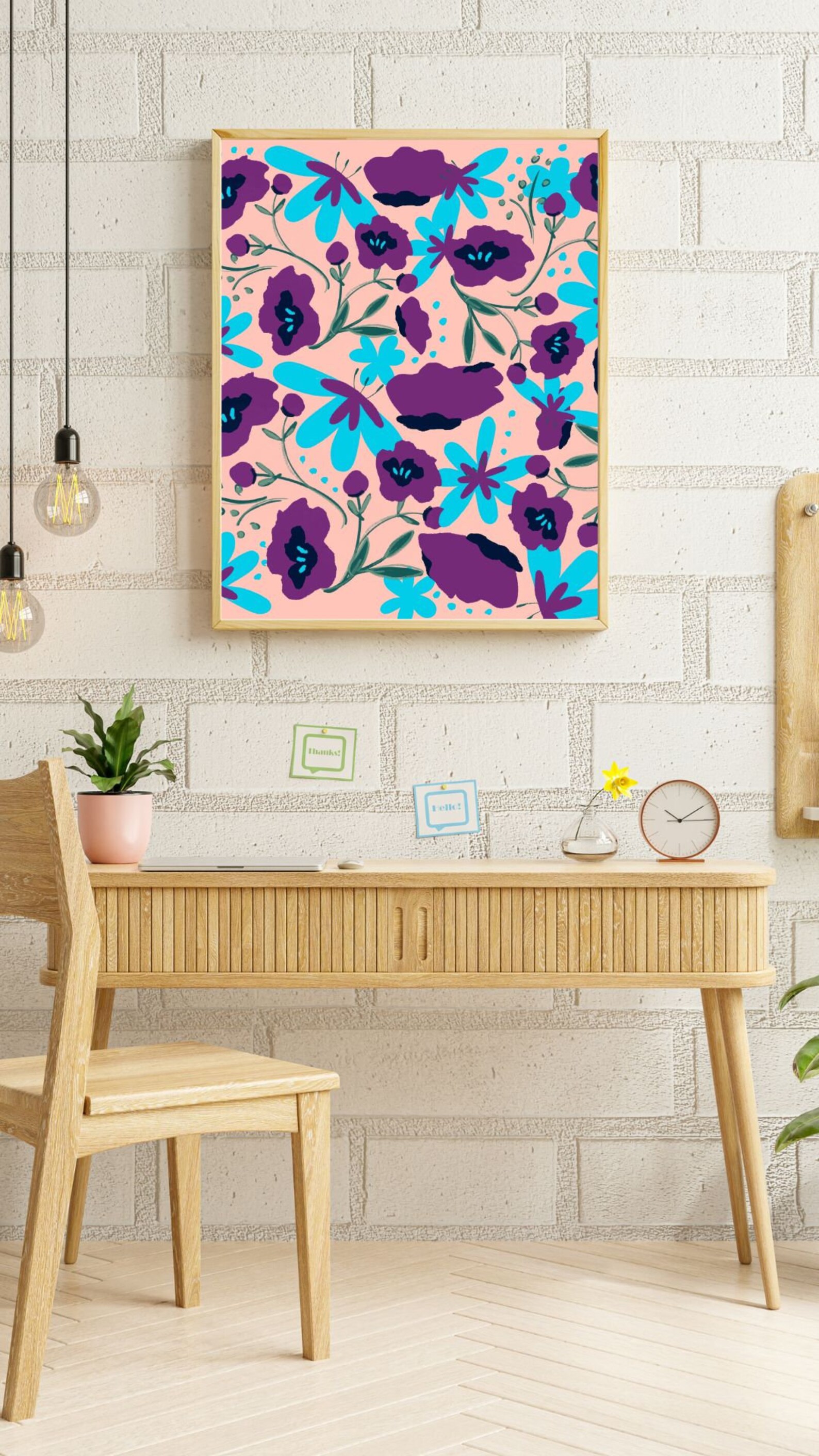 Cottagecore Printable Floral Print Eclectic Digital Print - Etsy