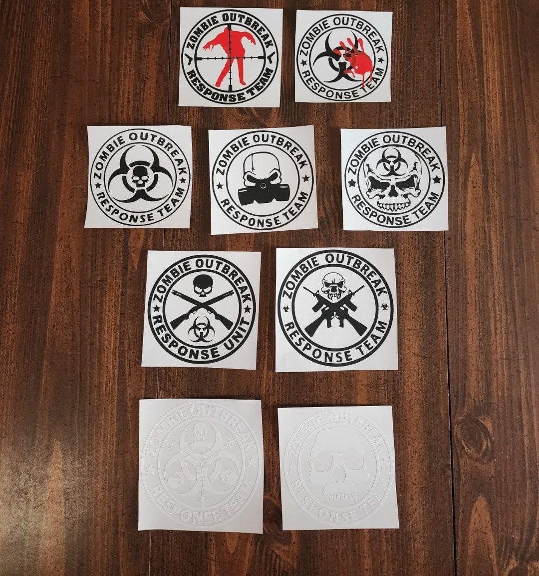 Zombie Outbreak - Zombie - Response Team - Outbreak - Sticker - Vinyl ...