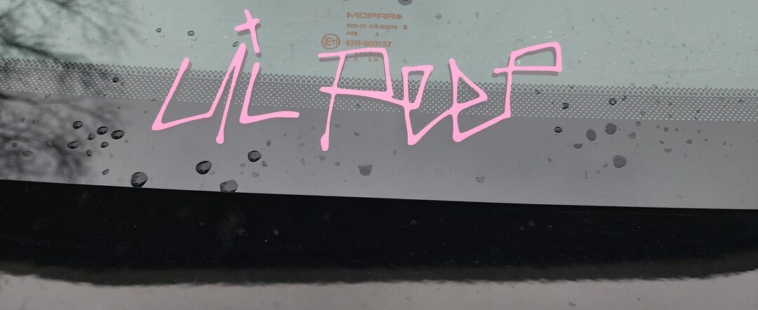 Lil Peep Autograph Car Decal: Waterproof Vinyl Sticker - Etsy