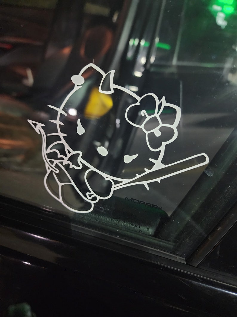Hello Kitty Decal Hello Kitty Devil Sanrio Car Decals - Etsy