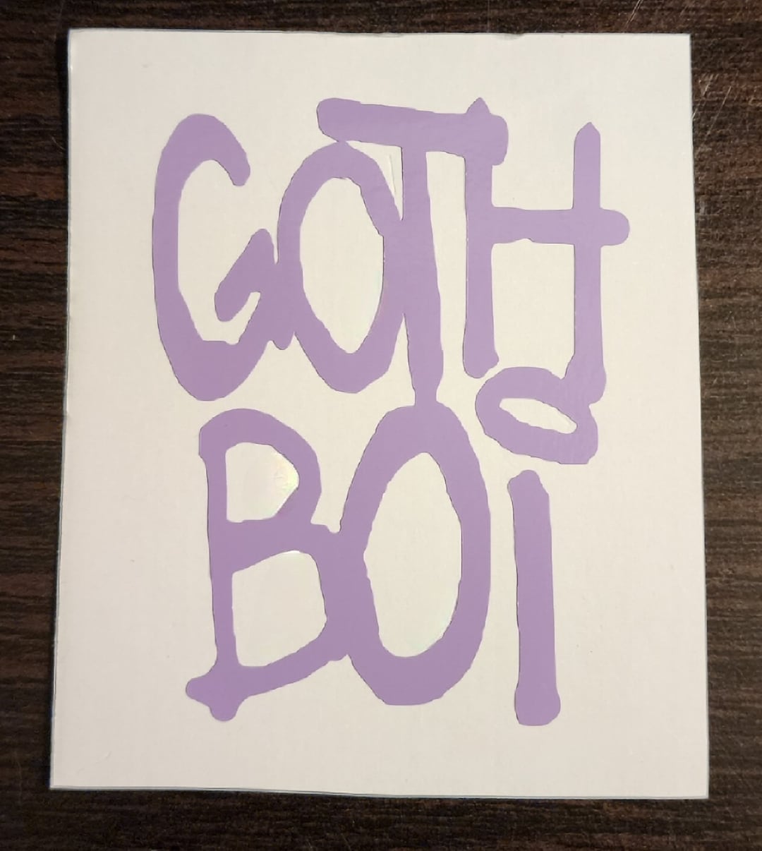 Goth Boi Permanent Vinyl Decal - Etsy