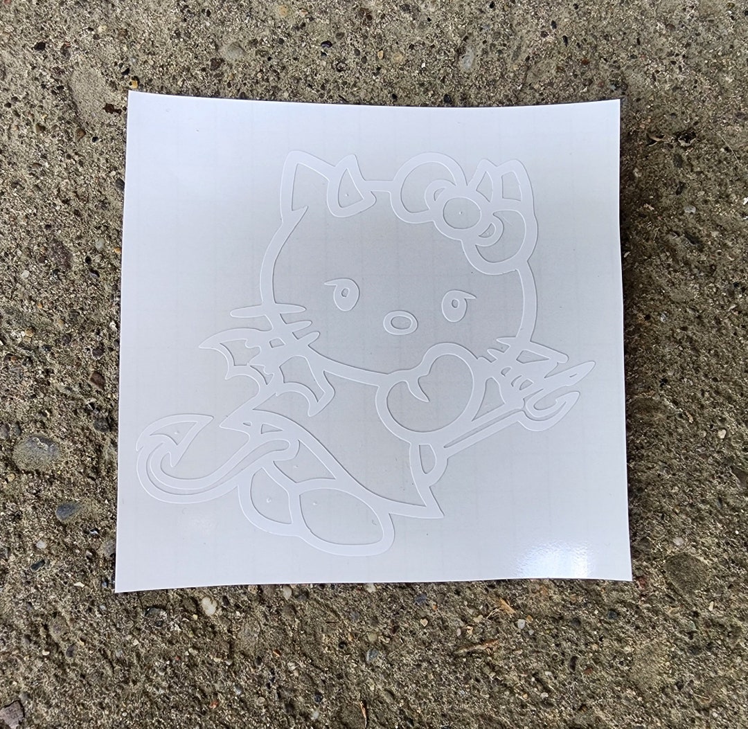 Hello Kitty Decal Hello Kitty Devil Car Decals Demon Hello Kitty Hello ...