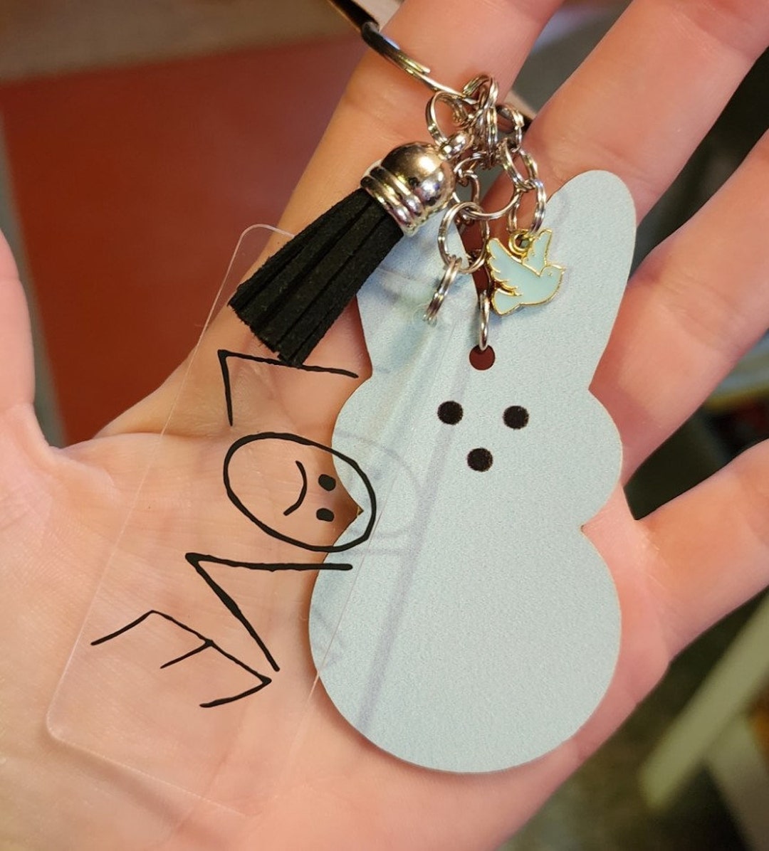 Lil Peep Acrylic Keychain: LOVE Tattoo, Bunny, Dove - Etsy UK