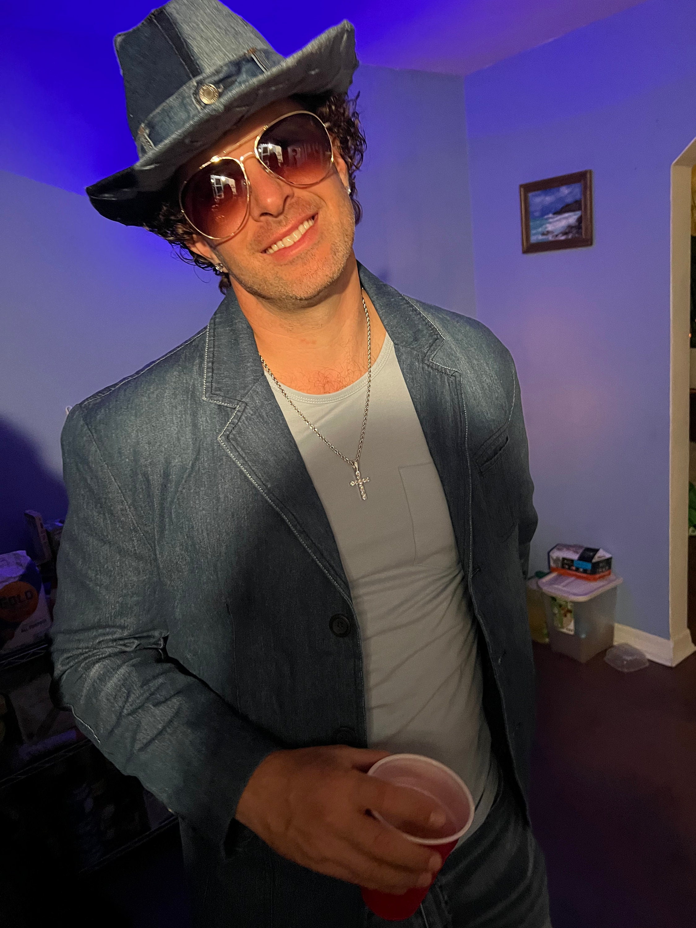 Denim Jean Cowboy Hat, Justin Timberlake Inspired - Etsy