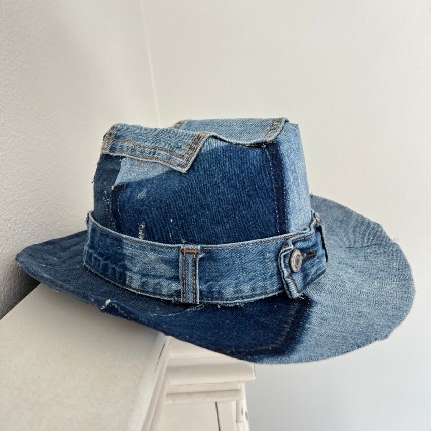 Denim Jean Cowboy Hat, Justin Timberlake Inspired - Etsy