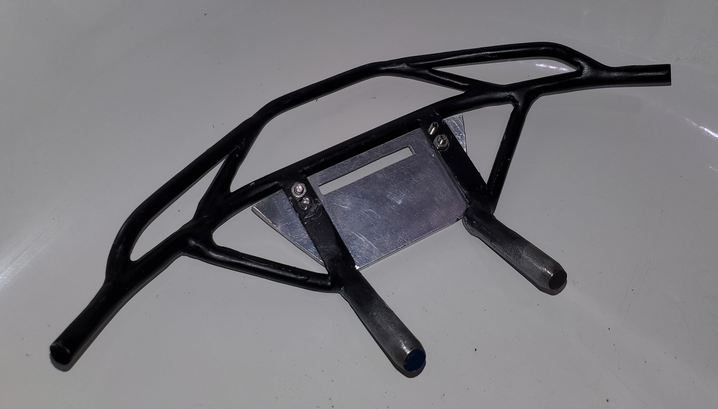 Axial SCX6 Powder Coated Solid Steel With Polished Aluminum Skid Plate ...