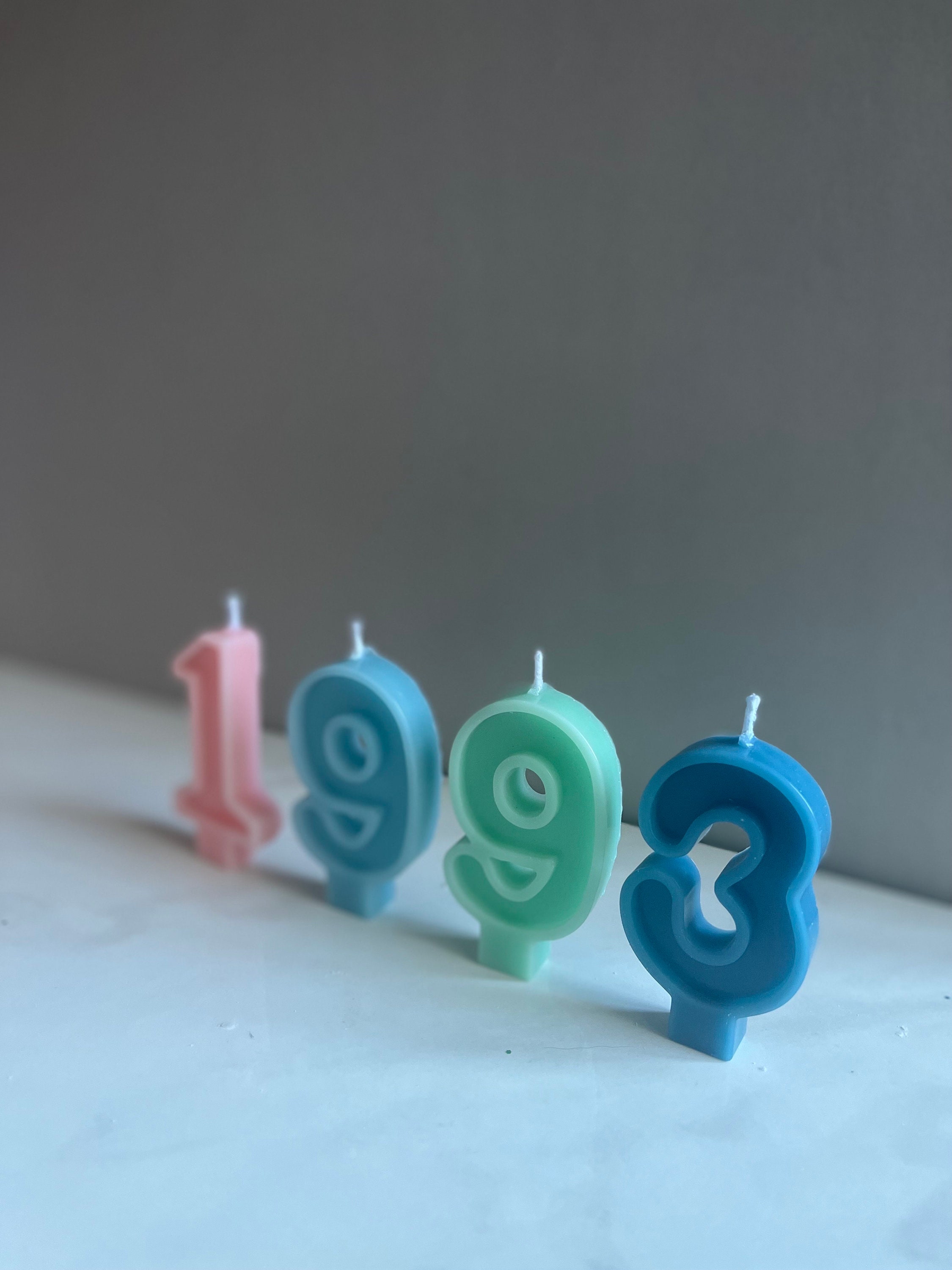 Custom Birthday Number Candles Cake Topper - Etsy