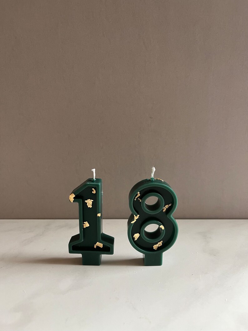 Custom Birthday Number Candles | Cake Topper - Etsy