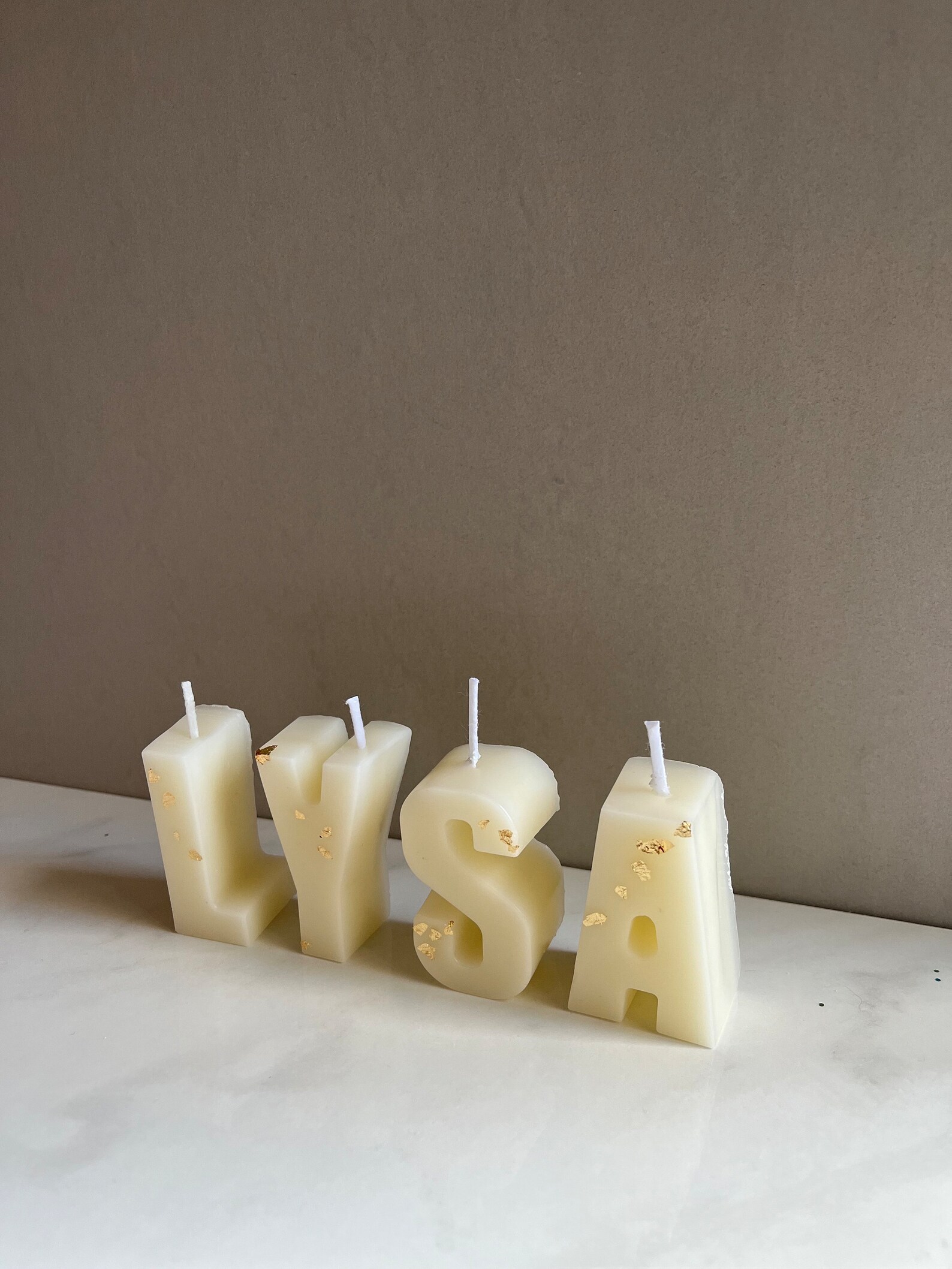 Custom Birthday Letter Candles Personalized Name Cake Topper - Etsy