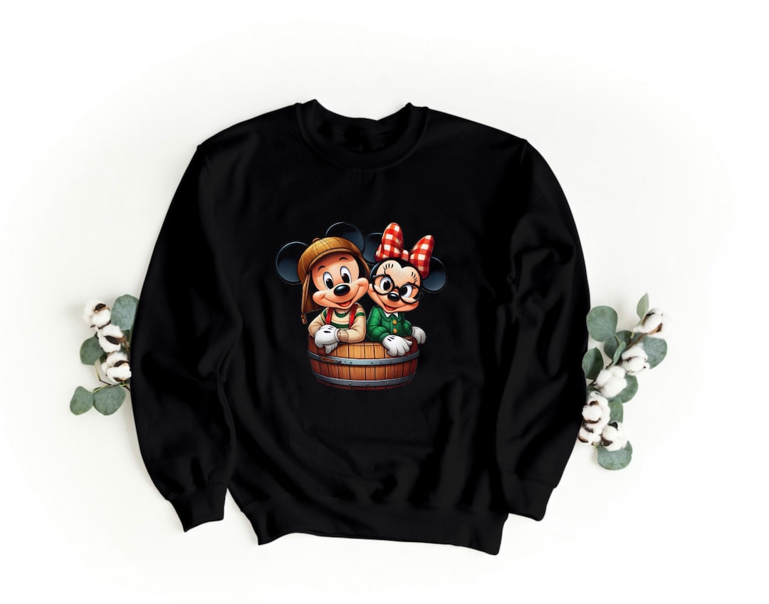 M&M Chavo Barril Crewneck Black , Mouse, Chilindrina Y Chavo, Gifts ...