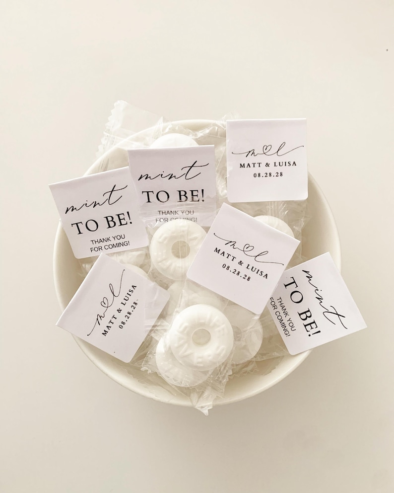 105 Personalized Mint to Be Wedding Favors | Bulk Personalized Party ...