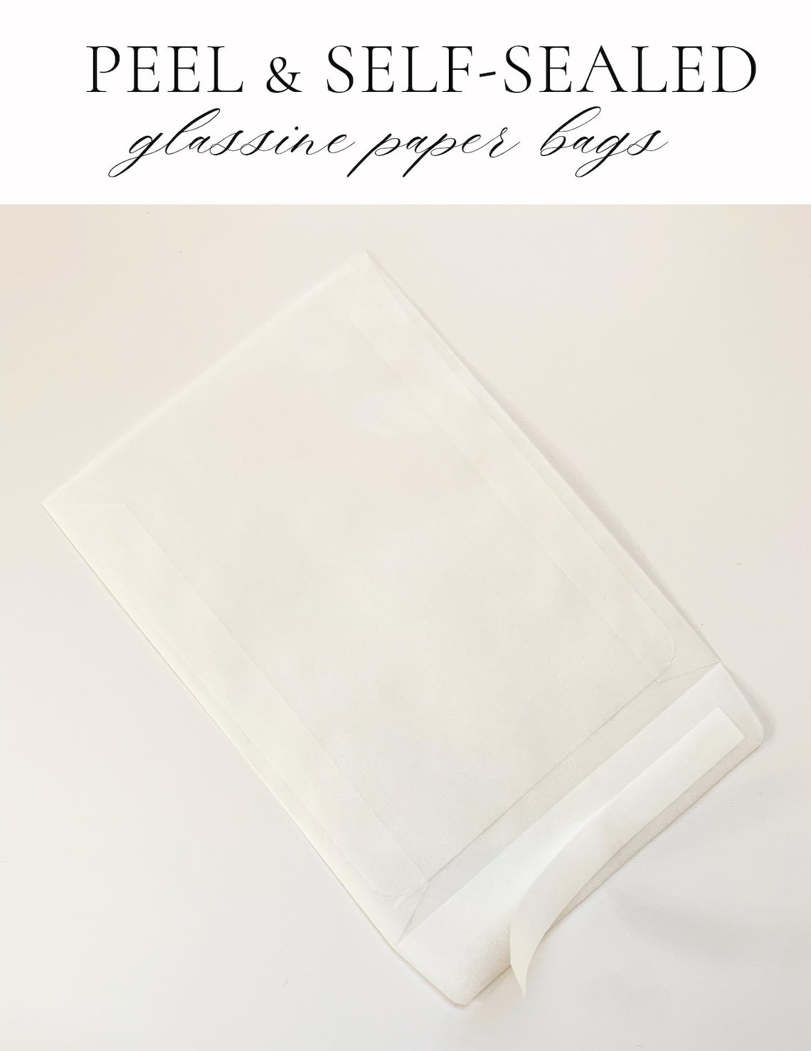 Peel and Self-sealed Biodegradable Glassine Paper Bags for Lottery ...