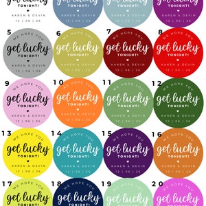 20 Get Lucky Tonight Lottery Ticket Favor Bag || Personalized Wedding ...
