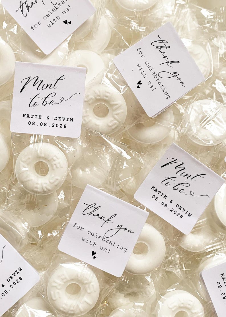 105 Personalized Mint to Be Wedding Favors | Bulk Personalized Party ...