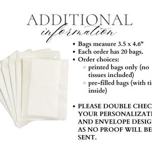 20 Personalized Wedding Tissue Packs | Personalized Wedding Confetti ...
