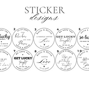 20 for Richer or for Poorer Lottery Ticket Favor Bag || Personalized ...