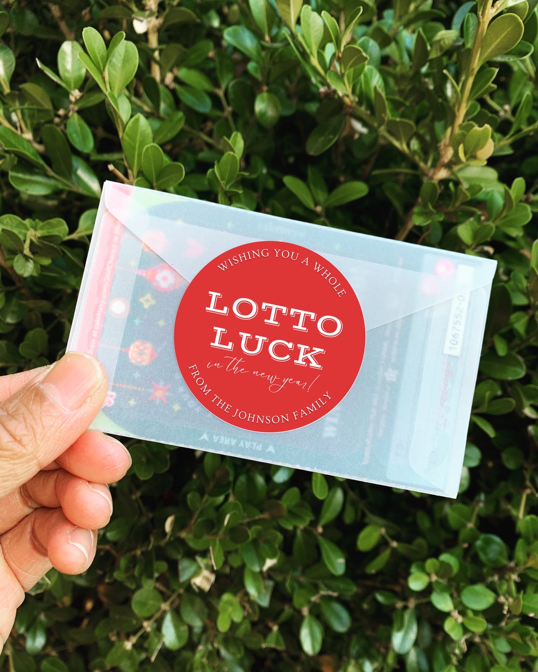 20 A Whole Lotto Luck Lottery Ticket Favor Bag || Personalized Wedding ...