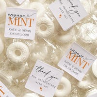 Engagement Mints Included, Mint Favors, Personalized Life Savers Labels ...