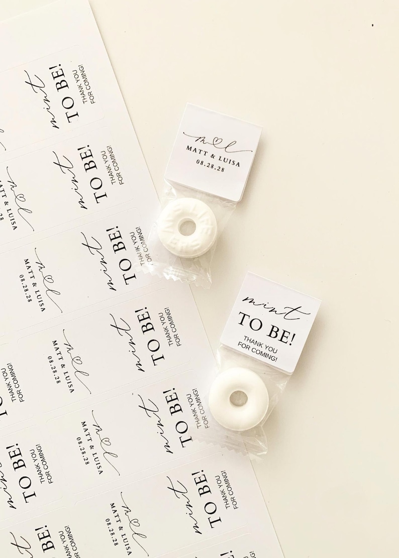 105 Personalized Mint to Be Wedding Favors | Bulk Personalized Party ...