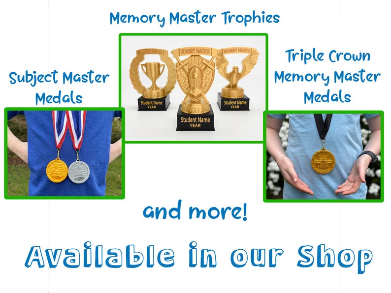 Memory Master Medals, All Cycles Available! - Etsy