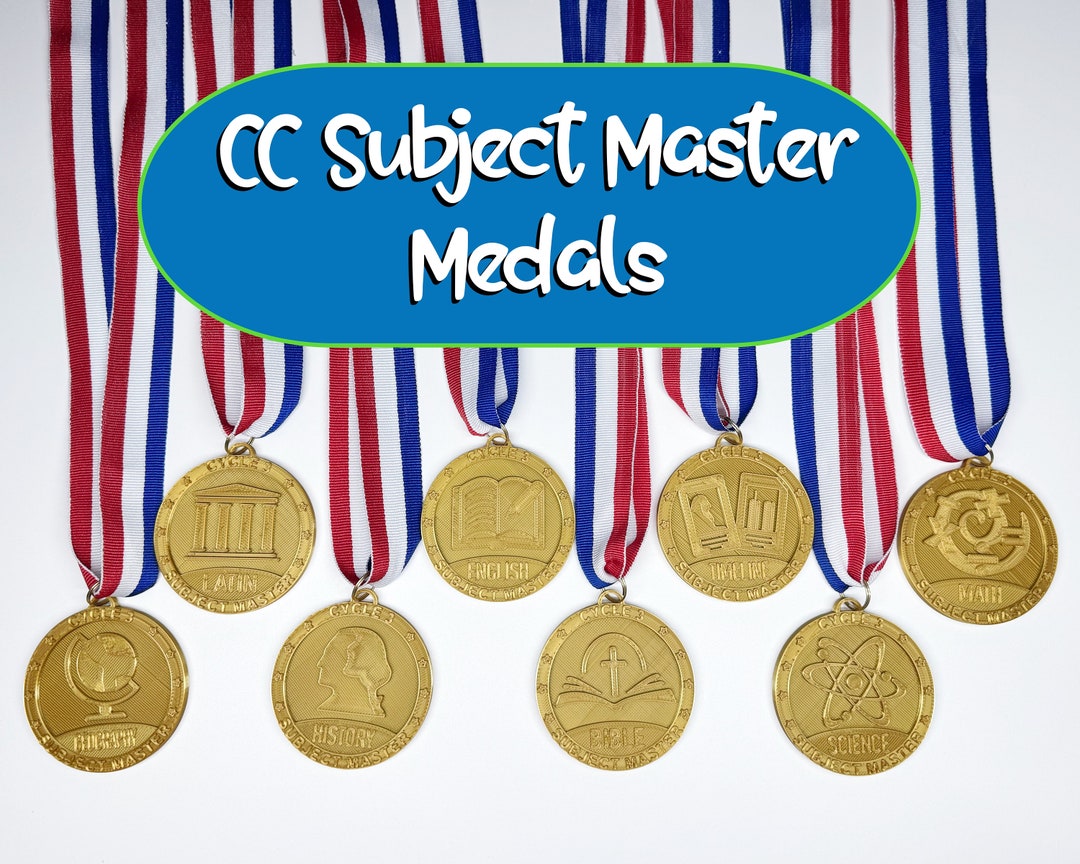 CC Subject Master Medals, Cycle 3 Individual Subjects - Etsy