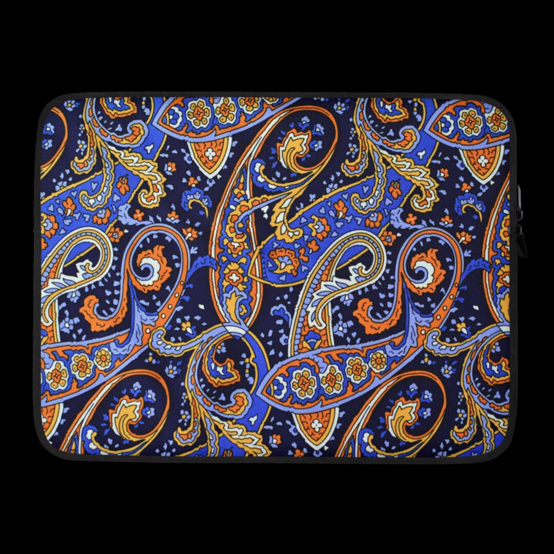 Paisley Pattern Laptop Sleeve, Paisley Design Laptop Case, Artsy Laptop ...
